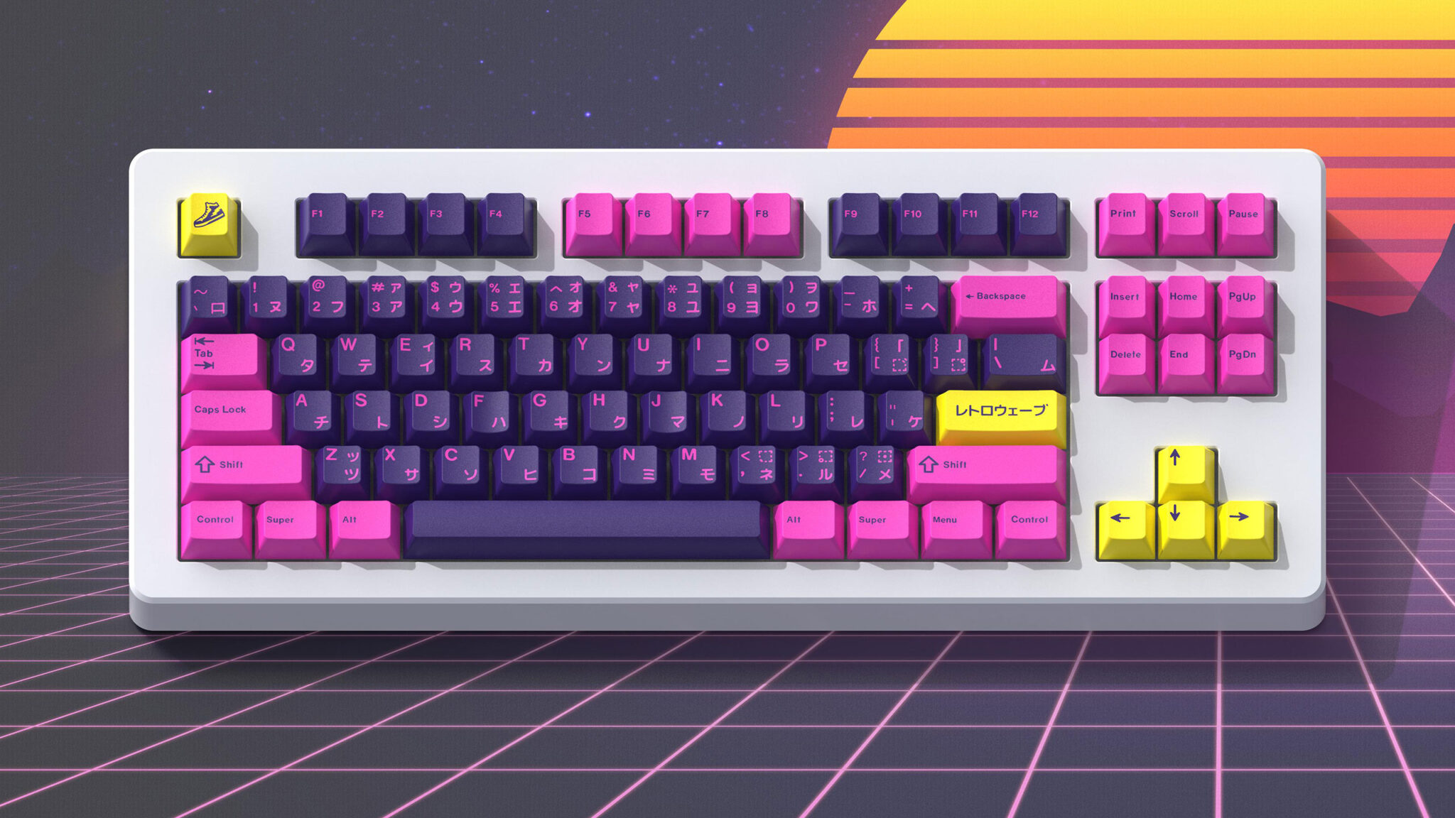 GMK Retrowave Keycaps