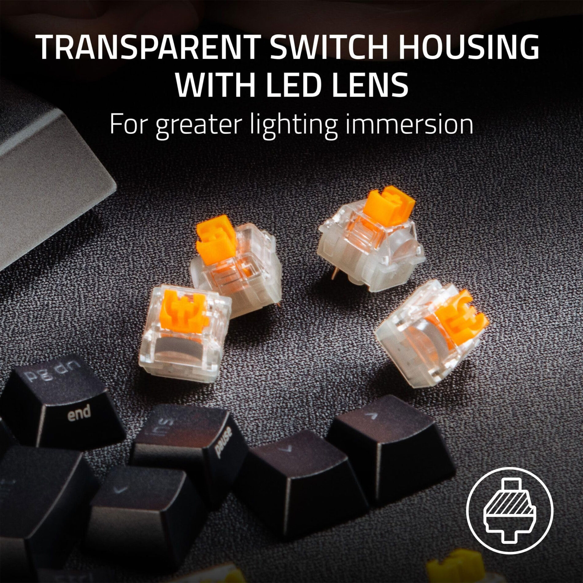 Razer Mechanical Switches - Orange Tactile Switch (36 Switch)